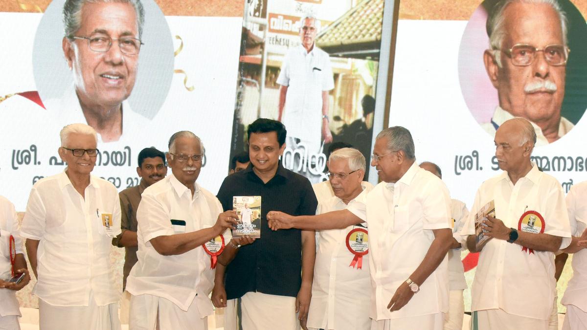 Chief Minister Releases V K C Mammed Koyas Autobiography The Hindu